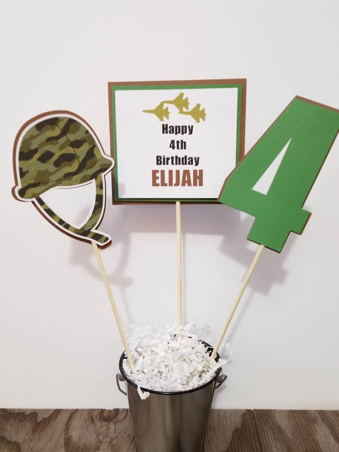 Military Camo Birthday Centerpiece-military Centerpiece-camo-army ...