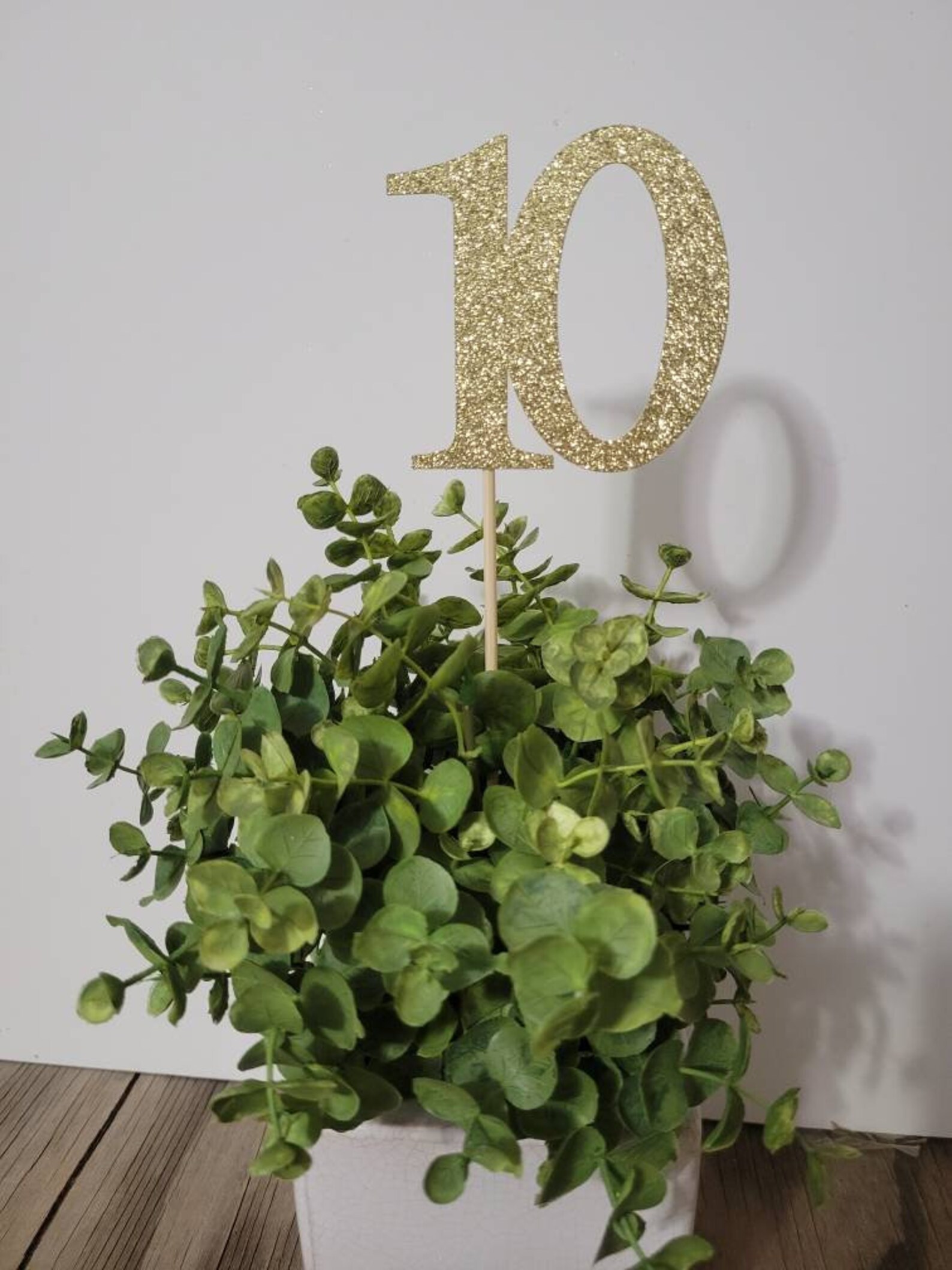 10th Birthday Centerpiece-any Age Number Centerpiece-10 Number ...