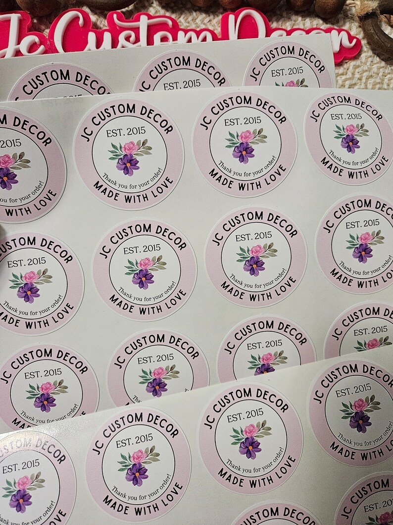 Custom Vendor Small Business Vinyl Decals-food Drink Marketplace Vendor ...