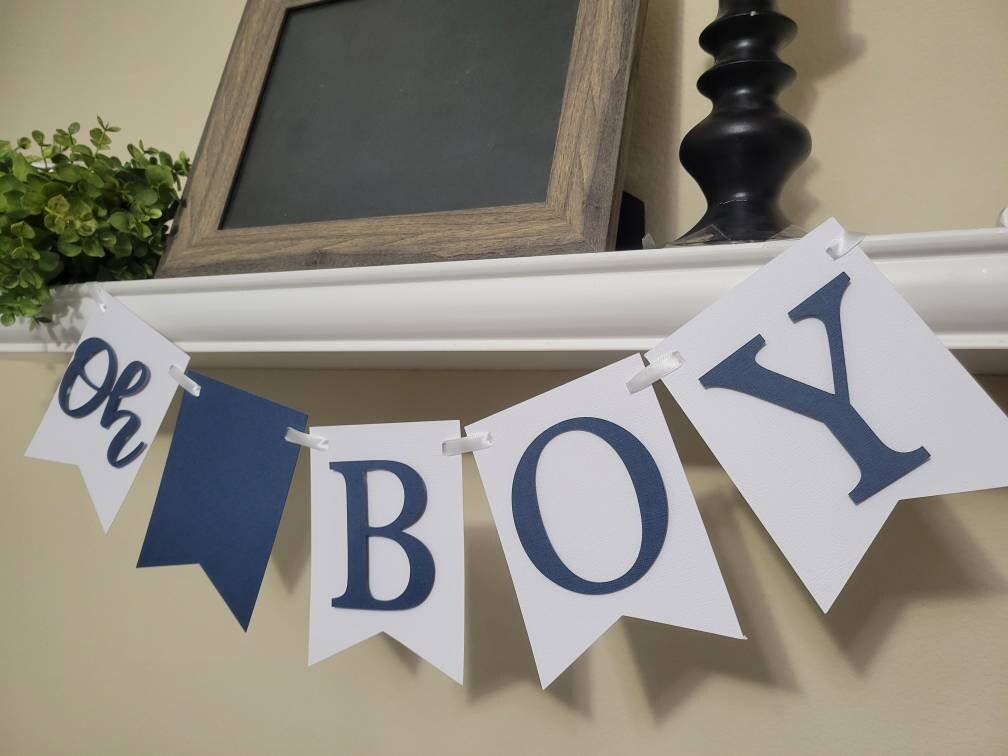 Oh Boy Banner-oh Boy Shower Banner-oh Boy Decor-oh Boy-oh Boy Baby ...