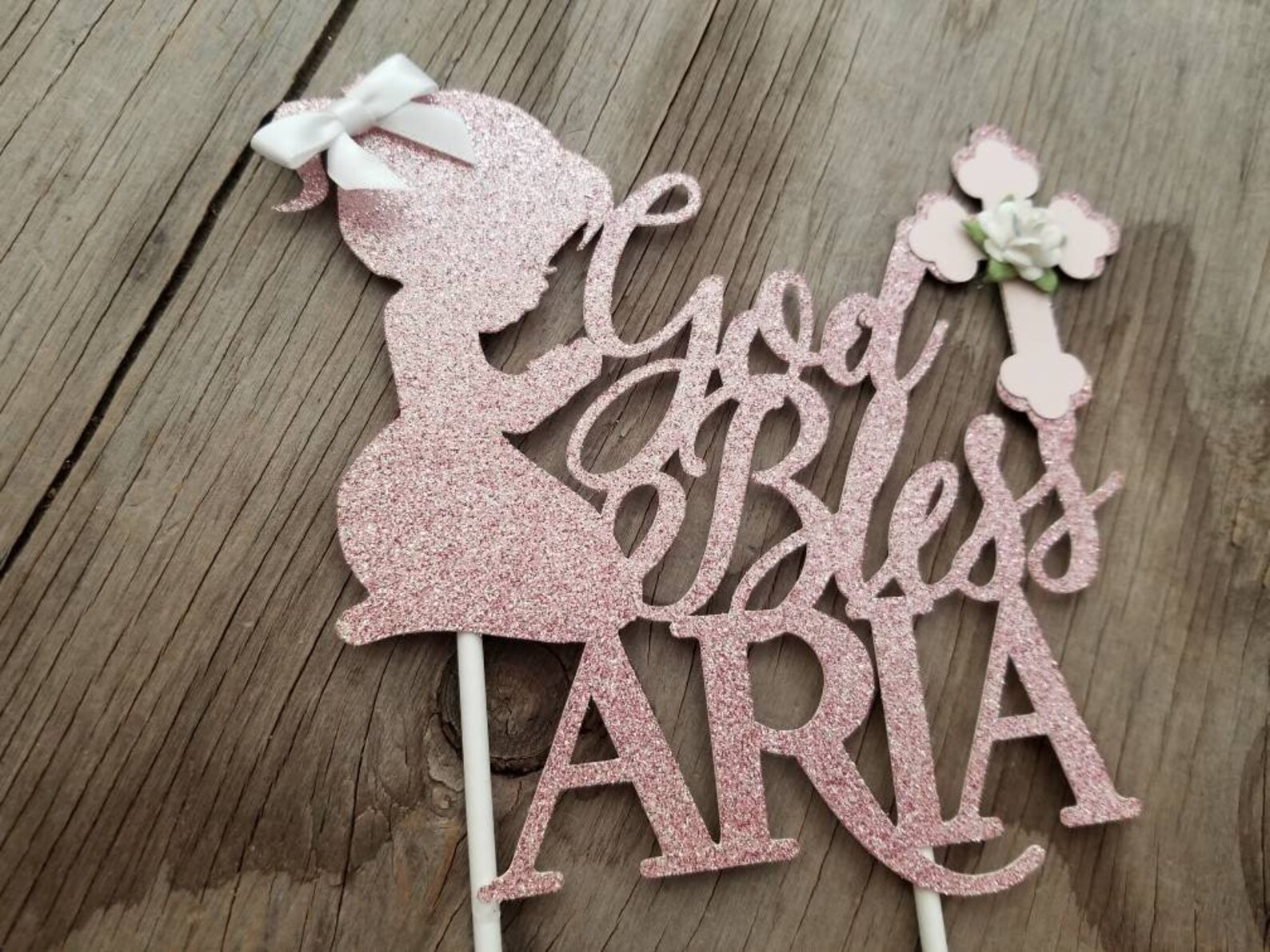 Praying Little Girl cake topper-Praying Girl God Bless Cake | Etsy