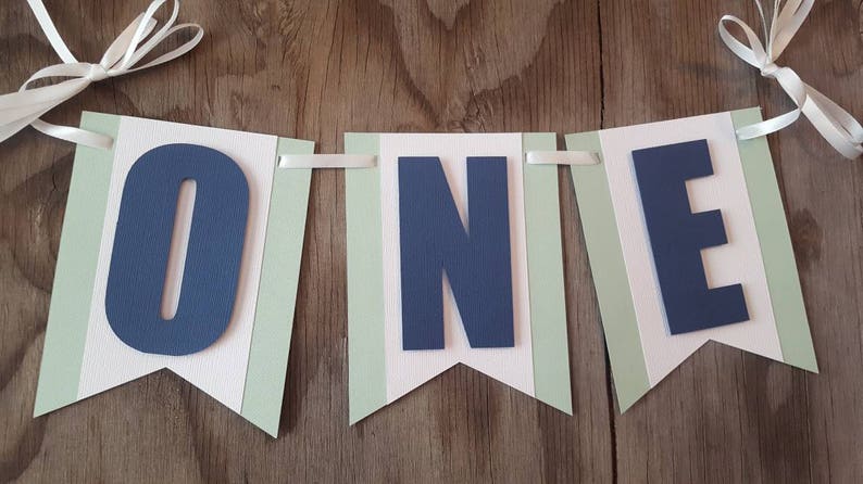 One Boy Highchair Banner-one Boy Birthday Banner-one - Etsy