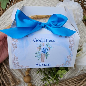 Baptism White Gable Favor Boxes-bautizo Gable Boxes-any Theme Gable Box ...