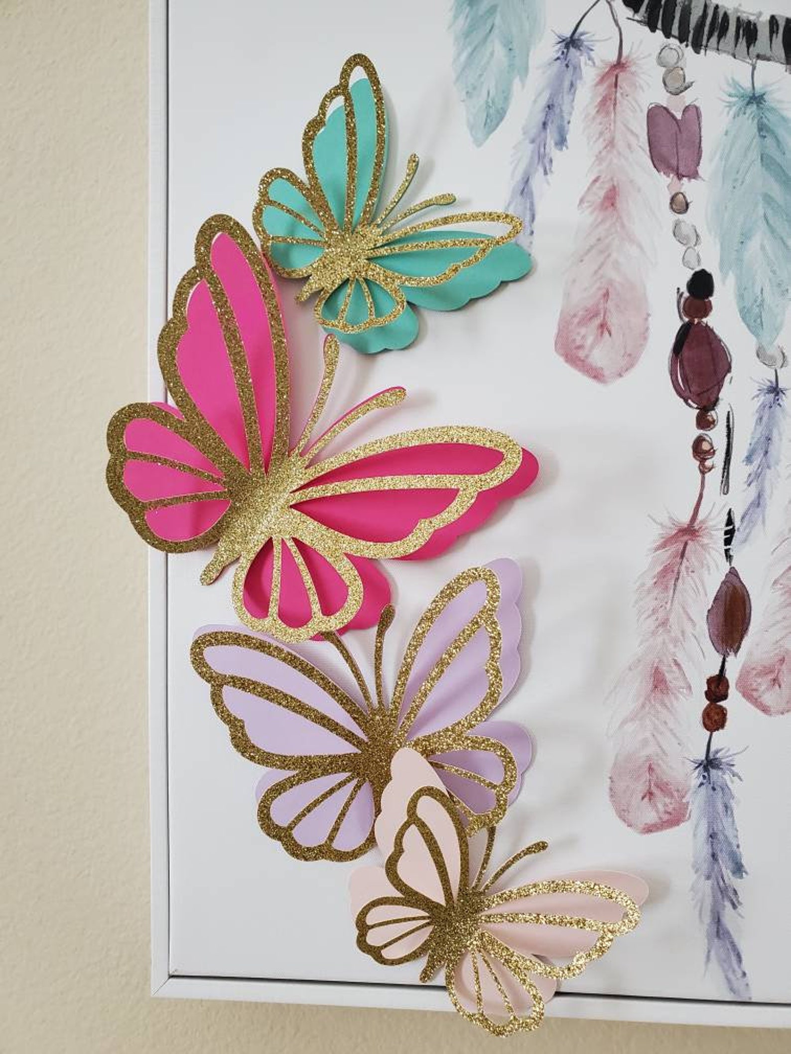 Big Large Paper Butterflies-big Butterfly Wall Art-big Nursery - Etsy