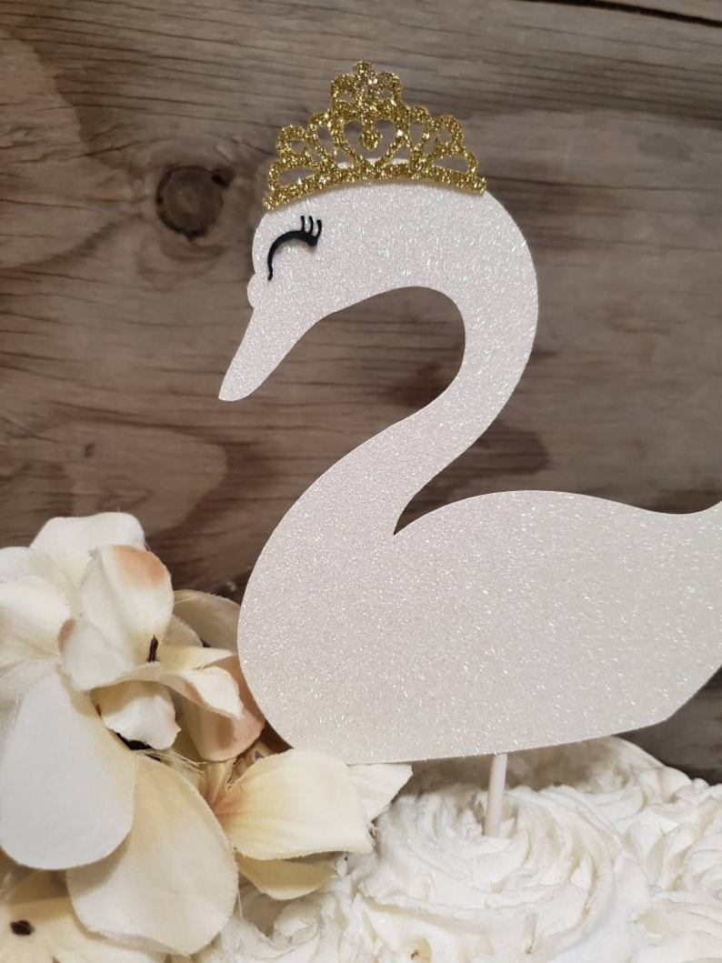 One Swan Cake Topper-swan Cake Topper-swan Birthday Cake | Etsy