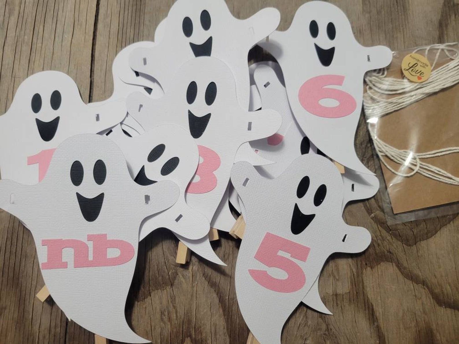 Ghost Monthly Milestone Banner-halloween Theme Milestone - Etsy