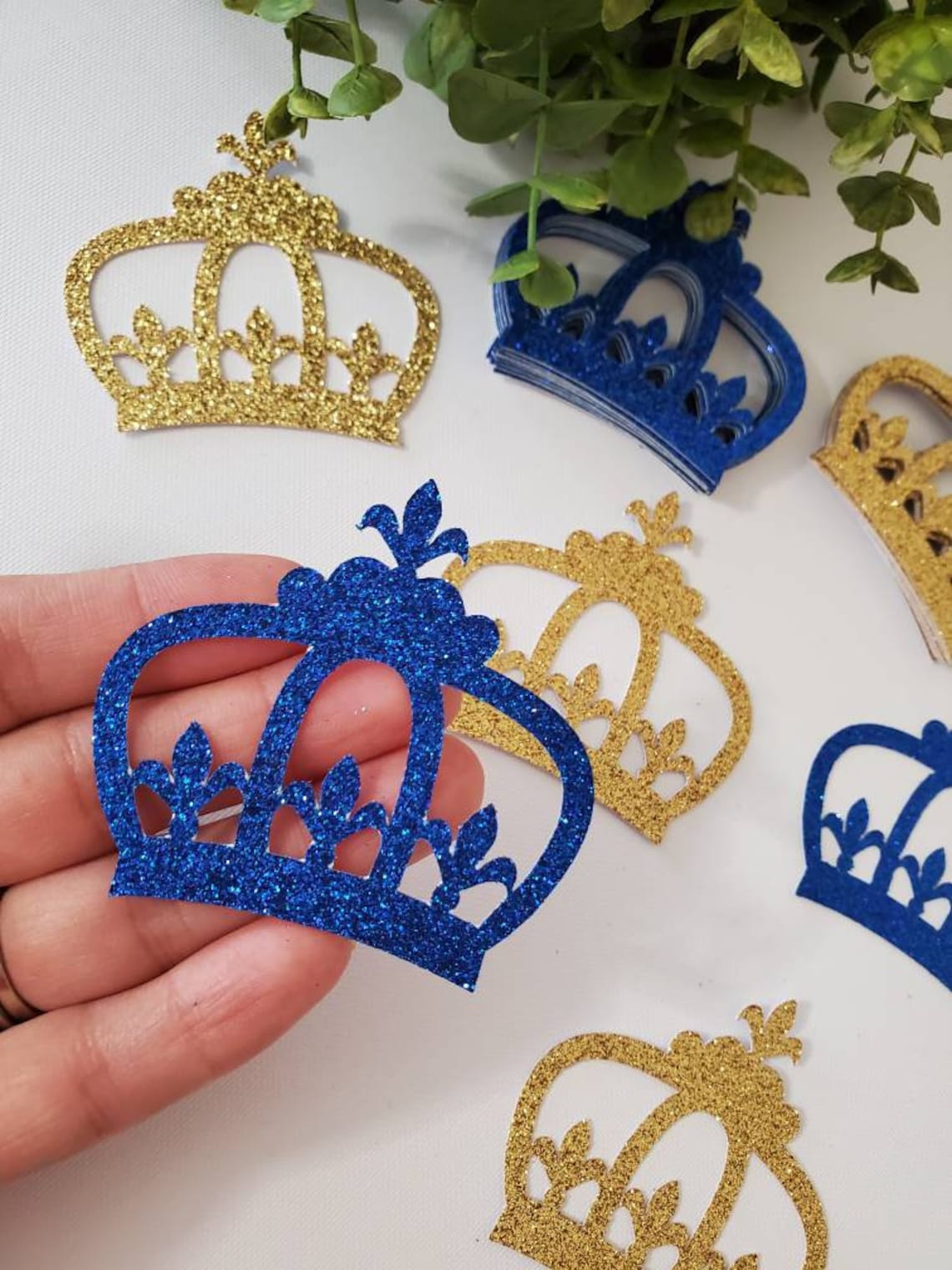 Royal Prince Glitter Crown Diecuts-prince Crown DIY Diecuts-dyi Crown ...