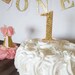 One Gold Silver Cake Topper-one Cake Topper-first Birthday Boy Girl ...