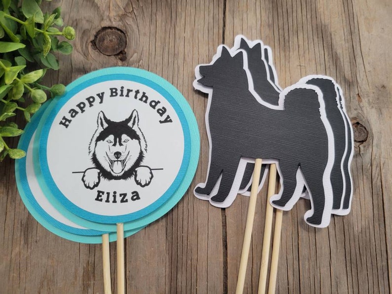 Husky Birthday Banner-husky Theme Banner-dog Birthday - Etsy