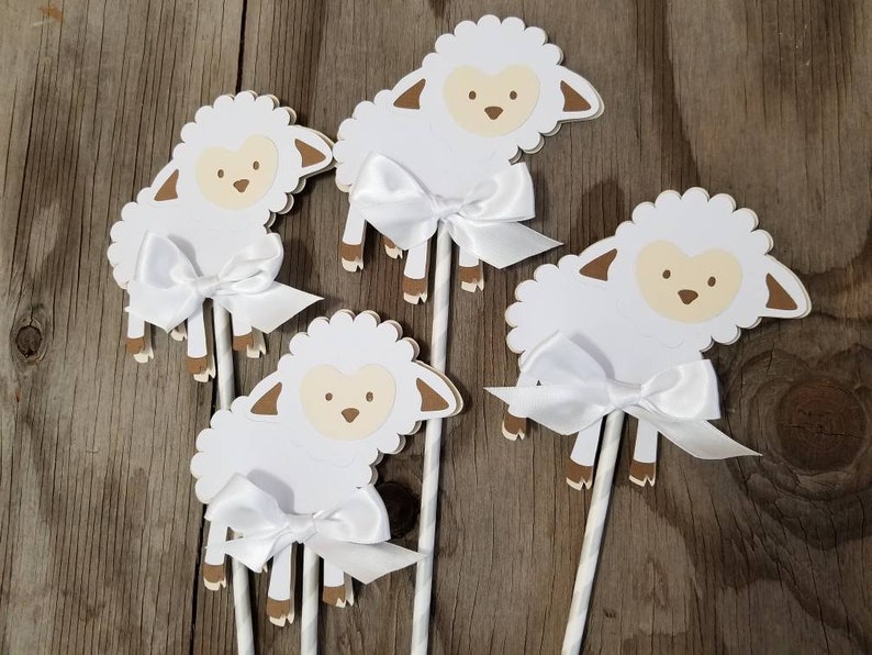 Boy Girl Lamb Sheep Baby Shower Centerpiece-boy Girl Baby Lamp - Etsy