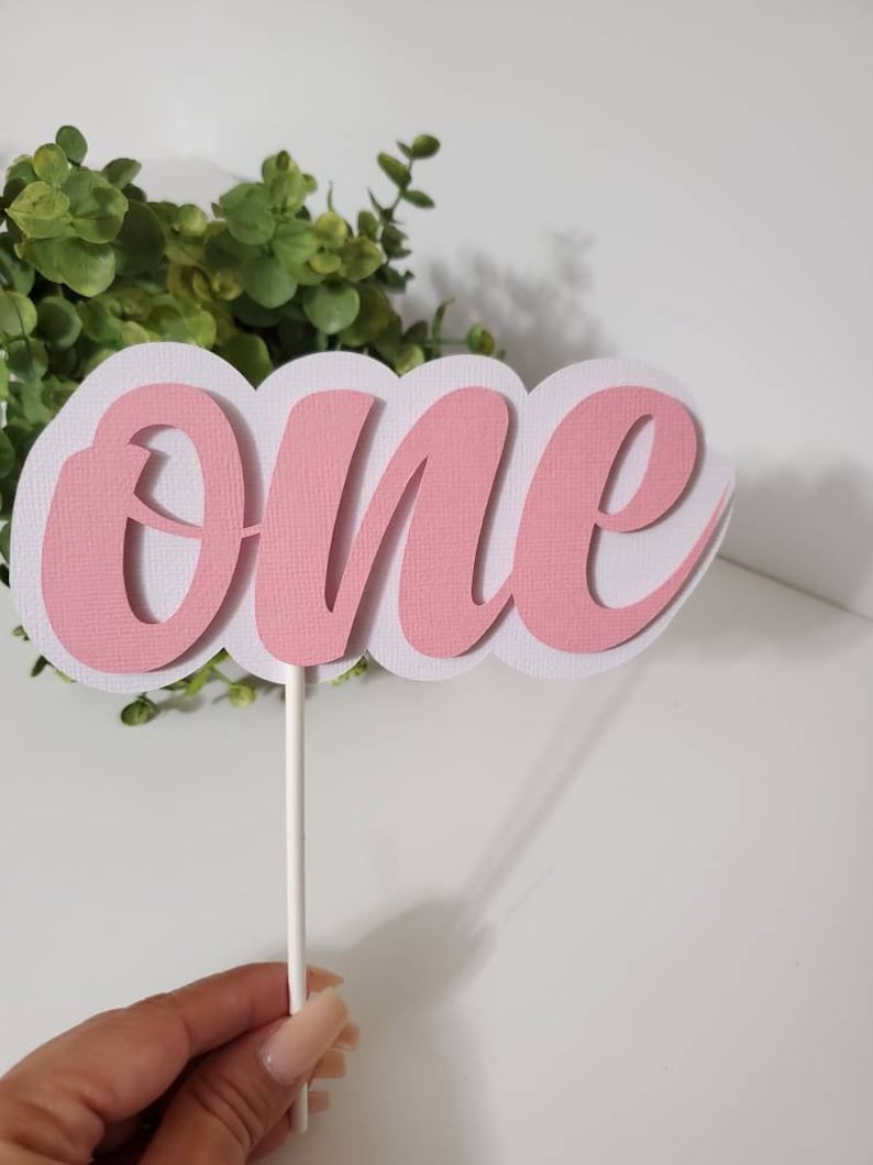One Boy Girl Cake Topper-first Birthday Cake Topper-one Boy - Etsy