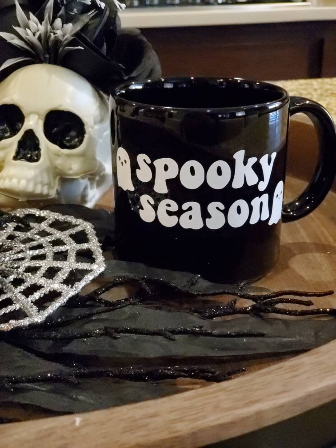 Ghost Spooky Season Coffee Mug-black Ghost Spooky Season Mug-spooky ...