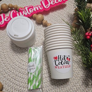Hot Cocoa Weather Mini Cups-hot Cocoa Christmas Kids Mini Cups-hot ...