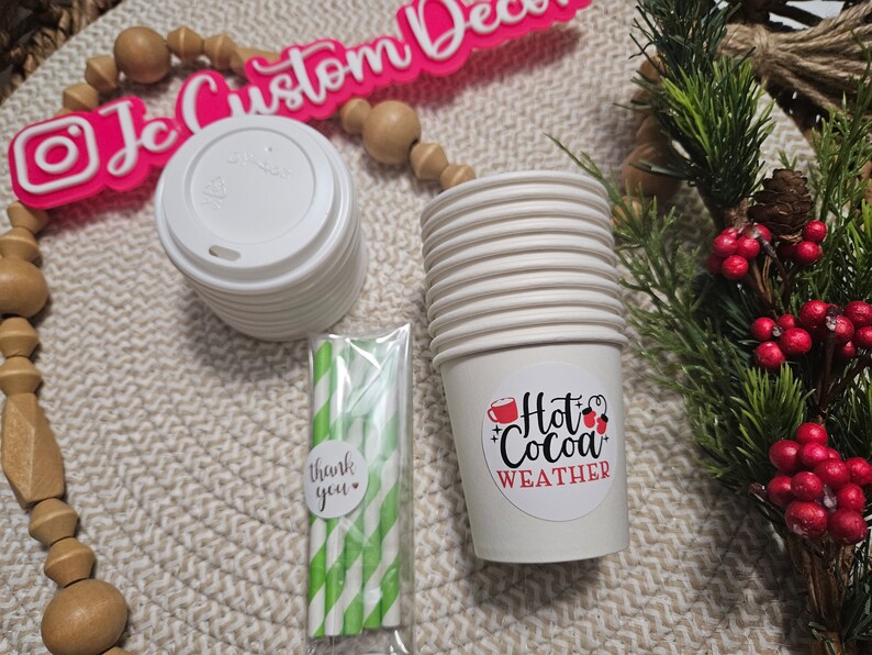Hot Cocoa Weather Mini Cups-hot Cocoa Christmas Kids Mini Cups-hot ...