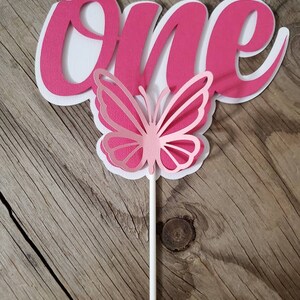 Onebutterfly Cake Topper-1st Birthday Butterfly Topper-one Butterfly ...