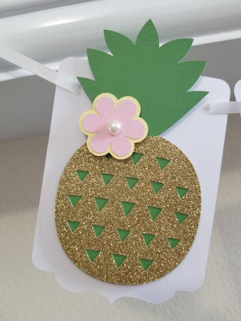Pineapple One Banner-pineapple Birthday Banner-pineapple One | Etsy