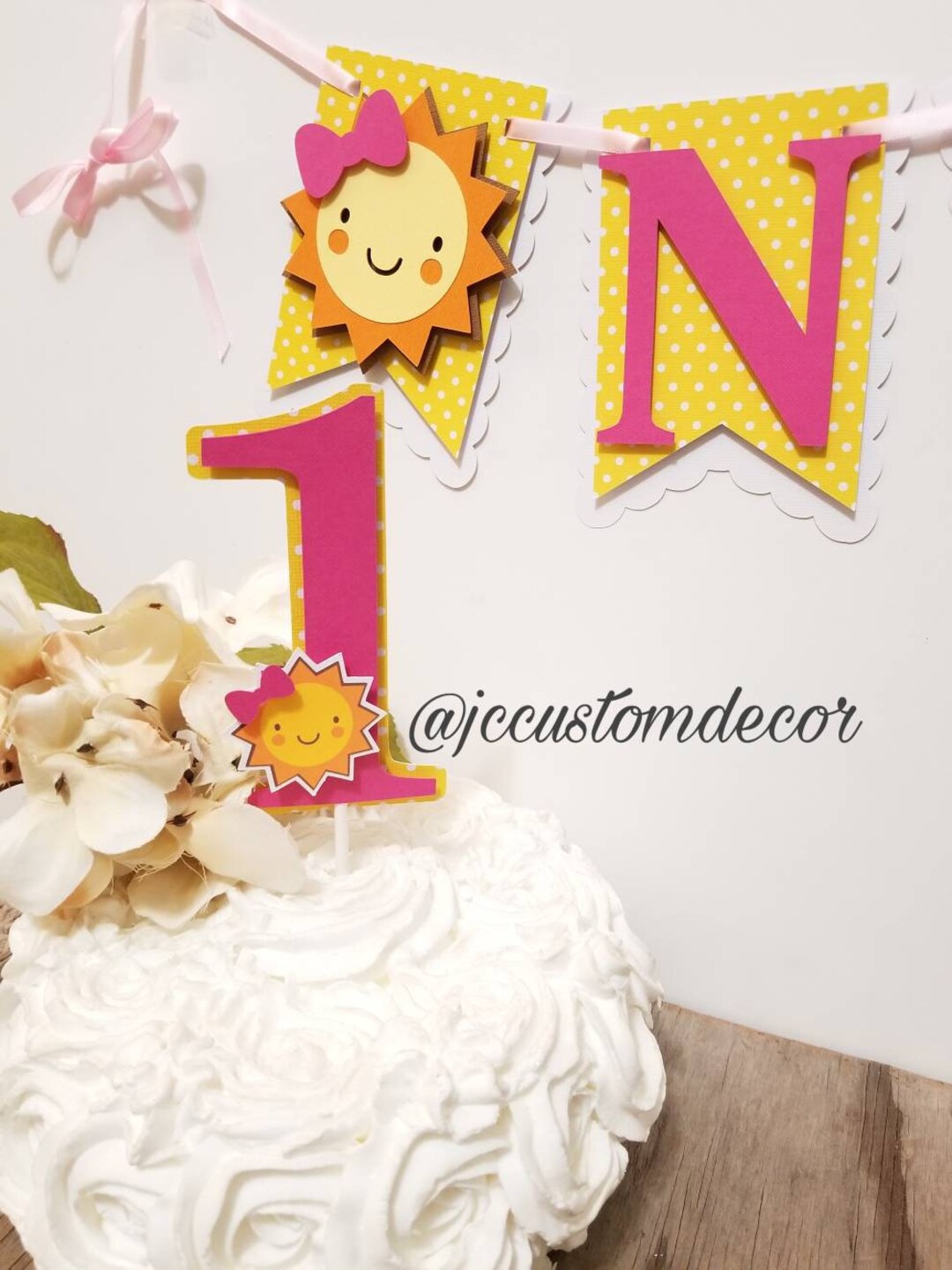 One Sunshine Girl Cake Topper-sunshine Topper- One Sun Topper-sunshine ...