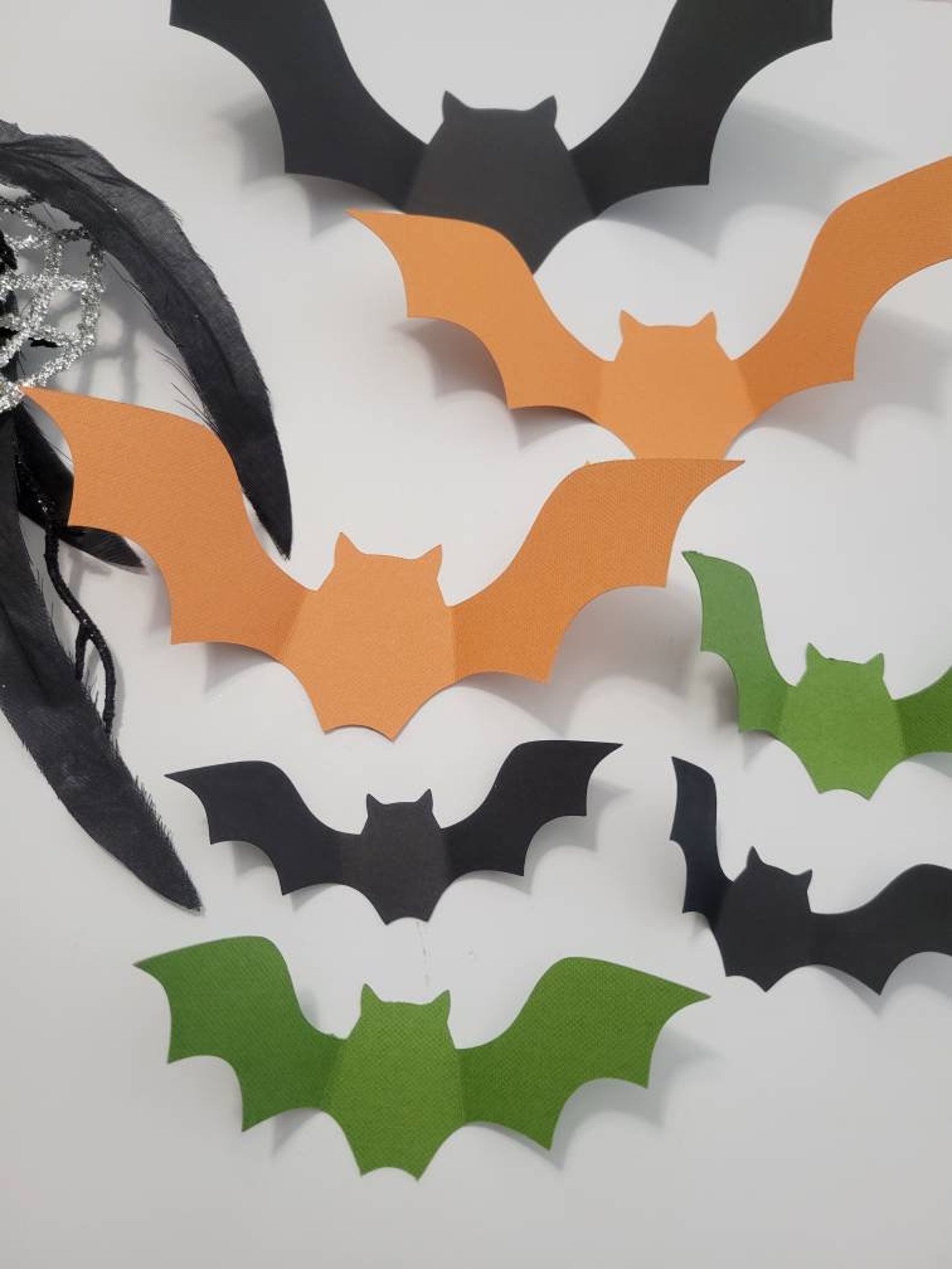 Cute Halloween Bats Wall Decor-3d Paper Wall Bats-pink Black - Etsy