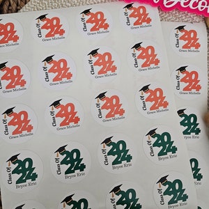 Class of 2024 Sticker Labels-2024 Graduation Stickers-class of 2024 ...