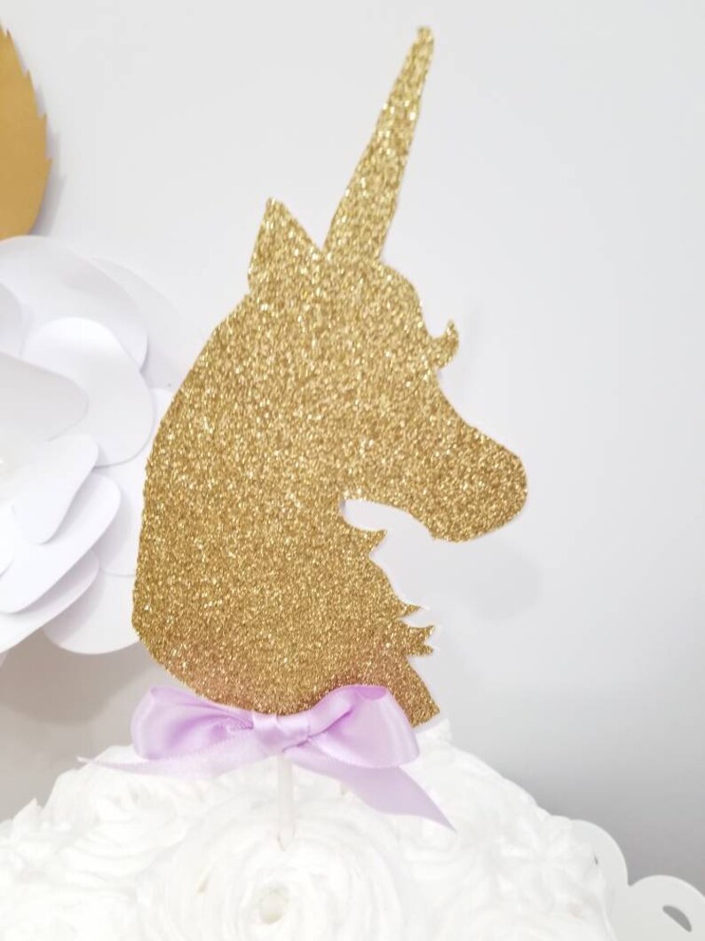 Unicorn Cake Topper-unicorn Head Cake Topper-unicorn Theme Cake Topper ...
