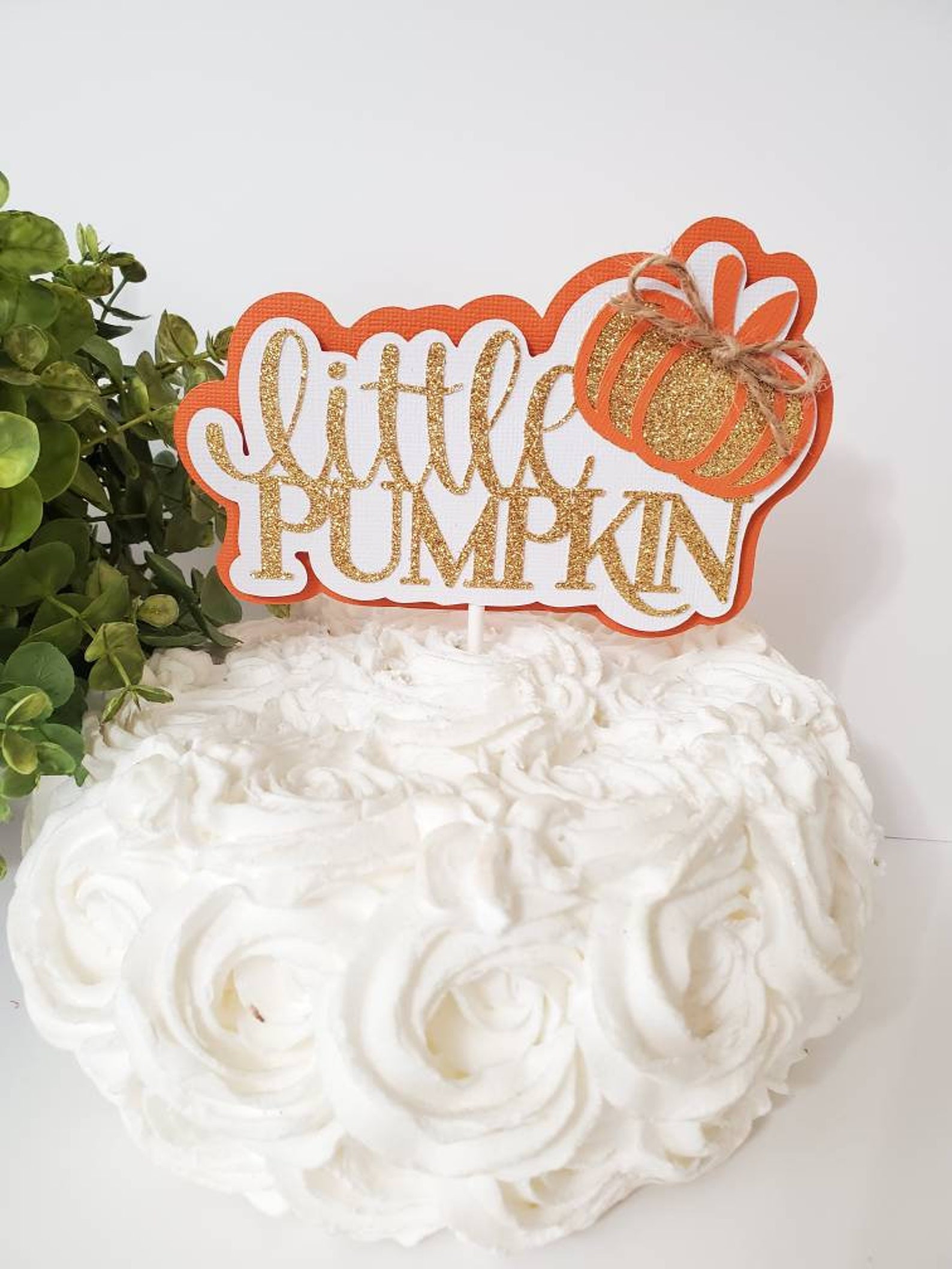 Little Pumpkin Cake Topper-little Pumpkin Boy Girl Cake - Etsy