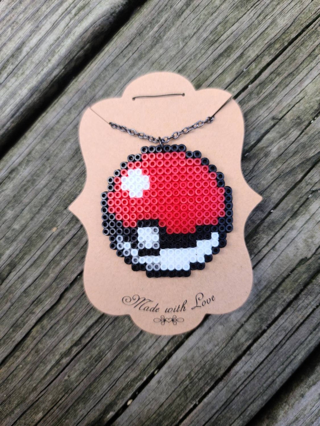 P O K E B A L L Custom Pixel Necklace - Etsy