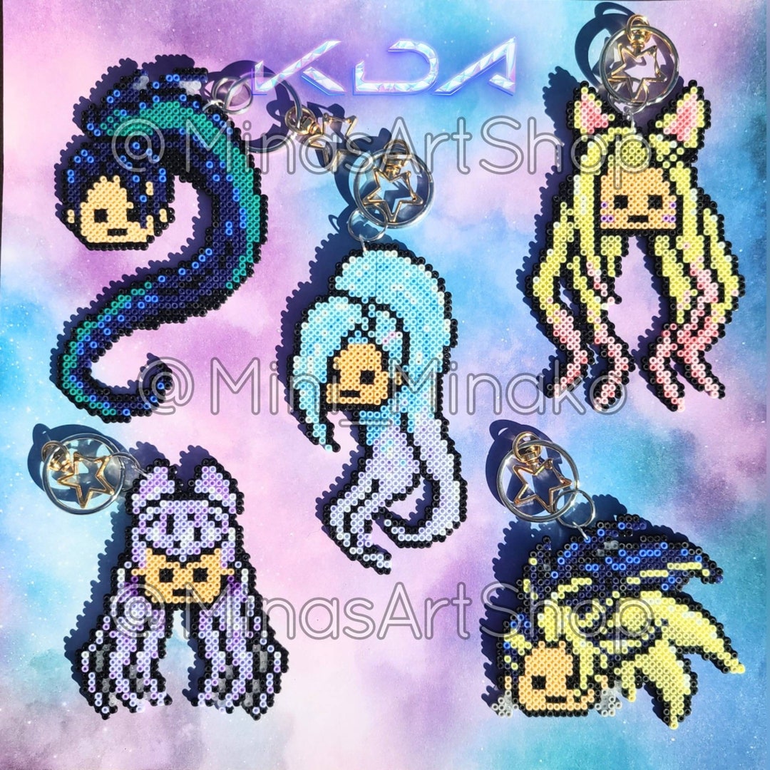 K D A Custom Pixel Keychains - Etsy