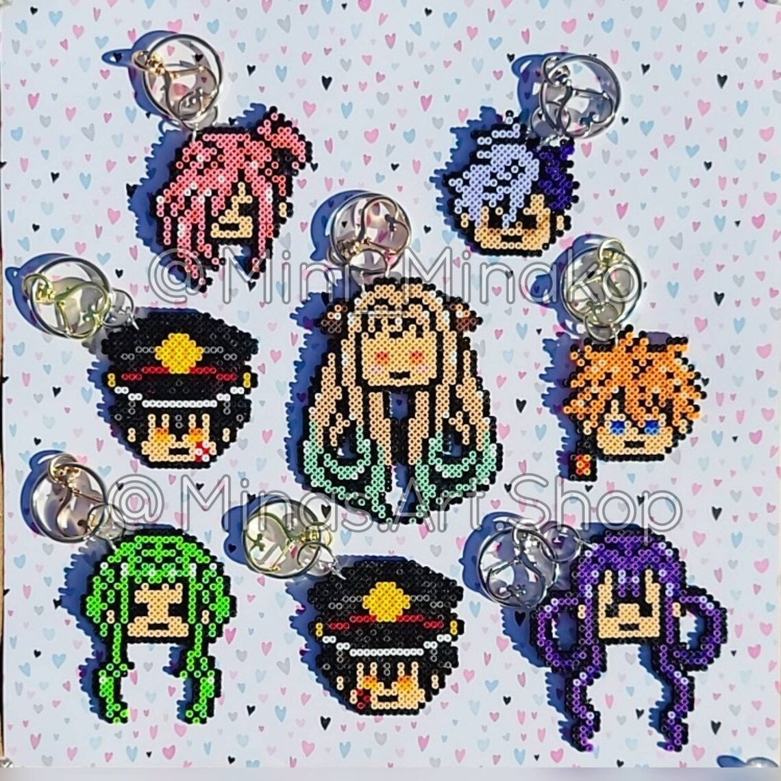 T B H K Custom Pixel Keychains - Etsy