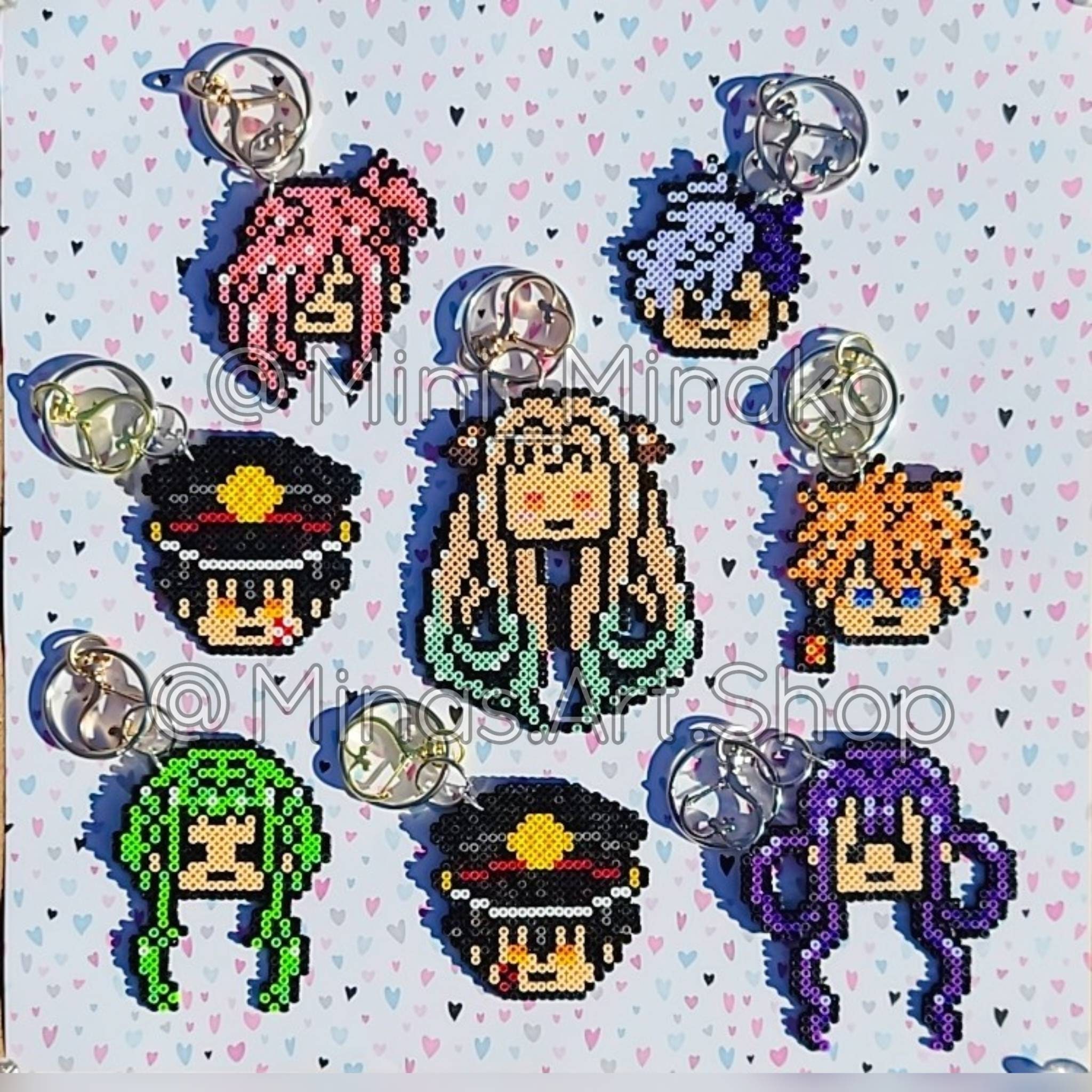 T B H K Custom Pixel Keychains - Etsy