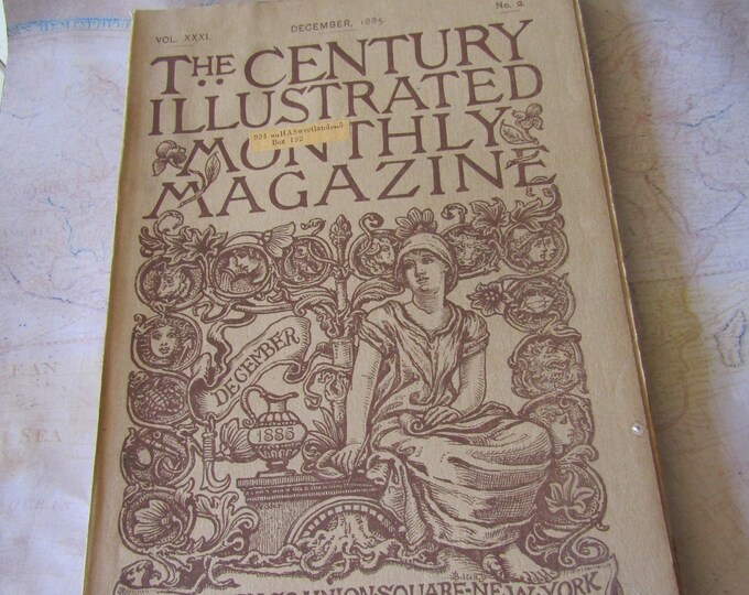 1800's Magazine, the Century Illustrated Monthly Magazine, December ...