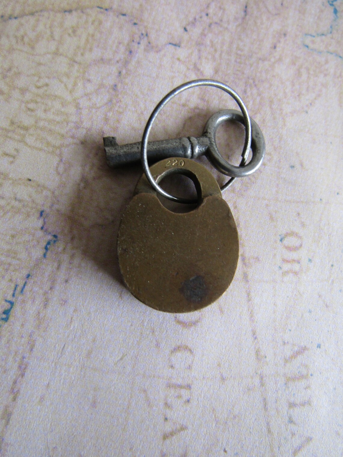 A. E. Deitz Lock With Key, Antique Pad Lock, Vintage Lock, 19th Century ...