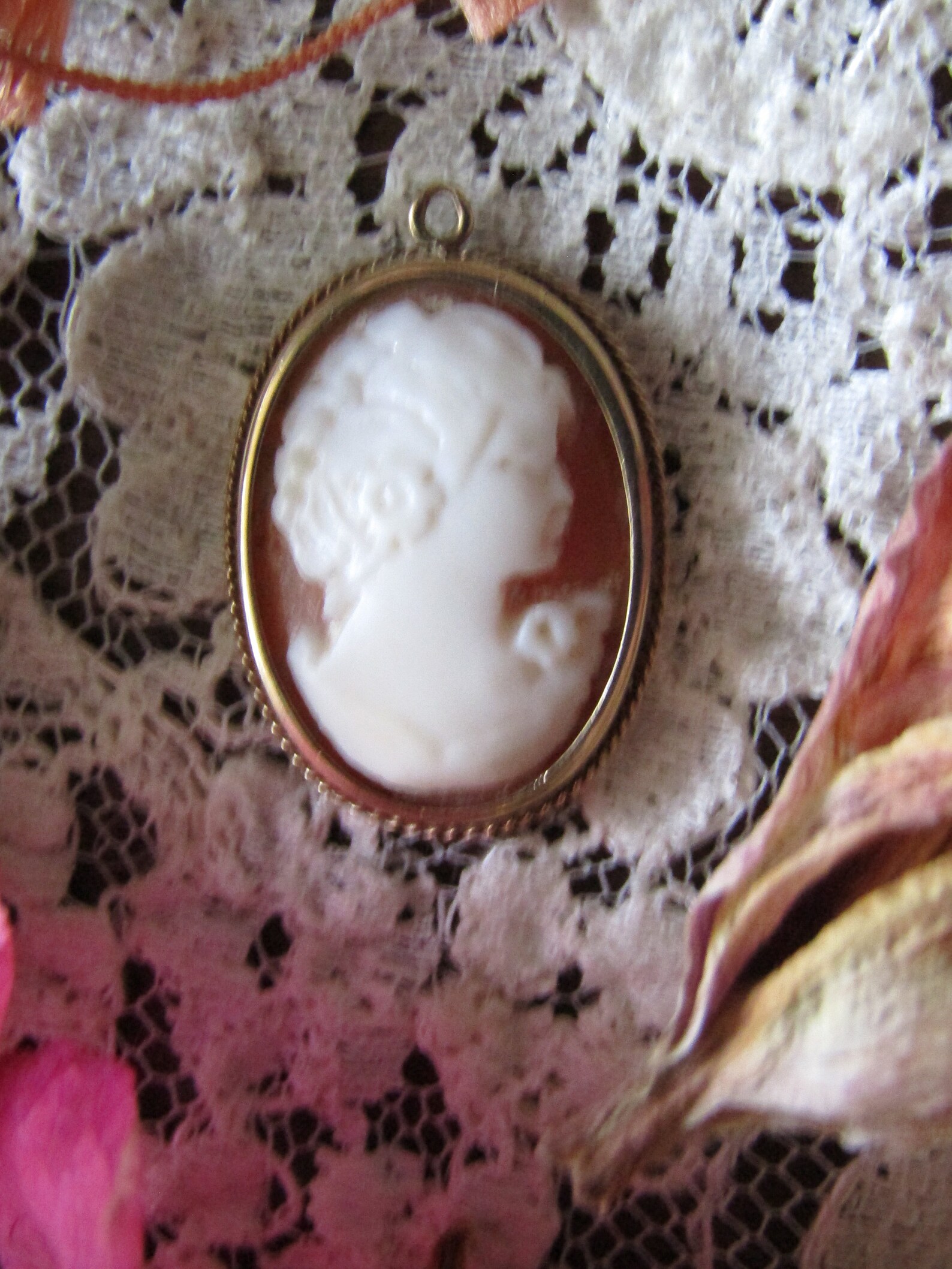Antique Gold Cameo Pendant Estate Jewelry Vintage Jewelry - Etsy