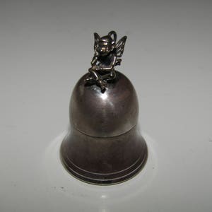 Sterling Elf Bell Pill Box - Etsy