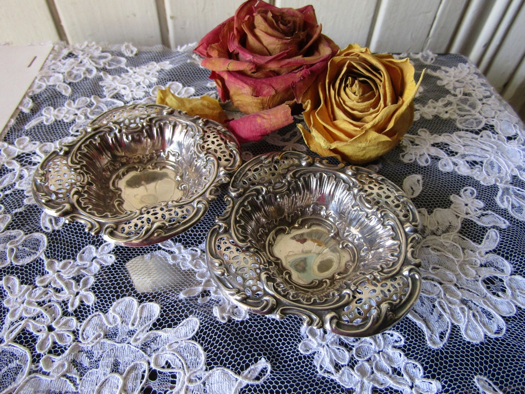 Edwardian Silver Nut Dishes, William Aitken Sterling Silver Dishes ...