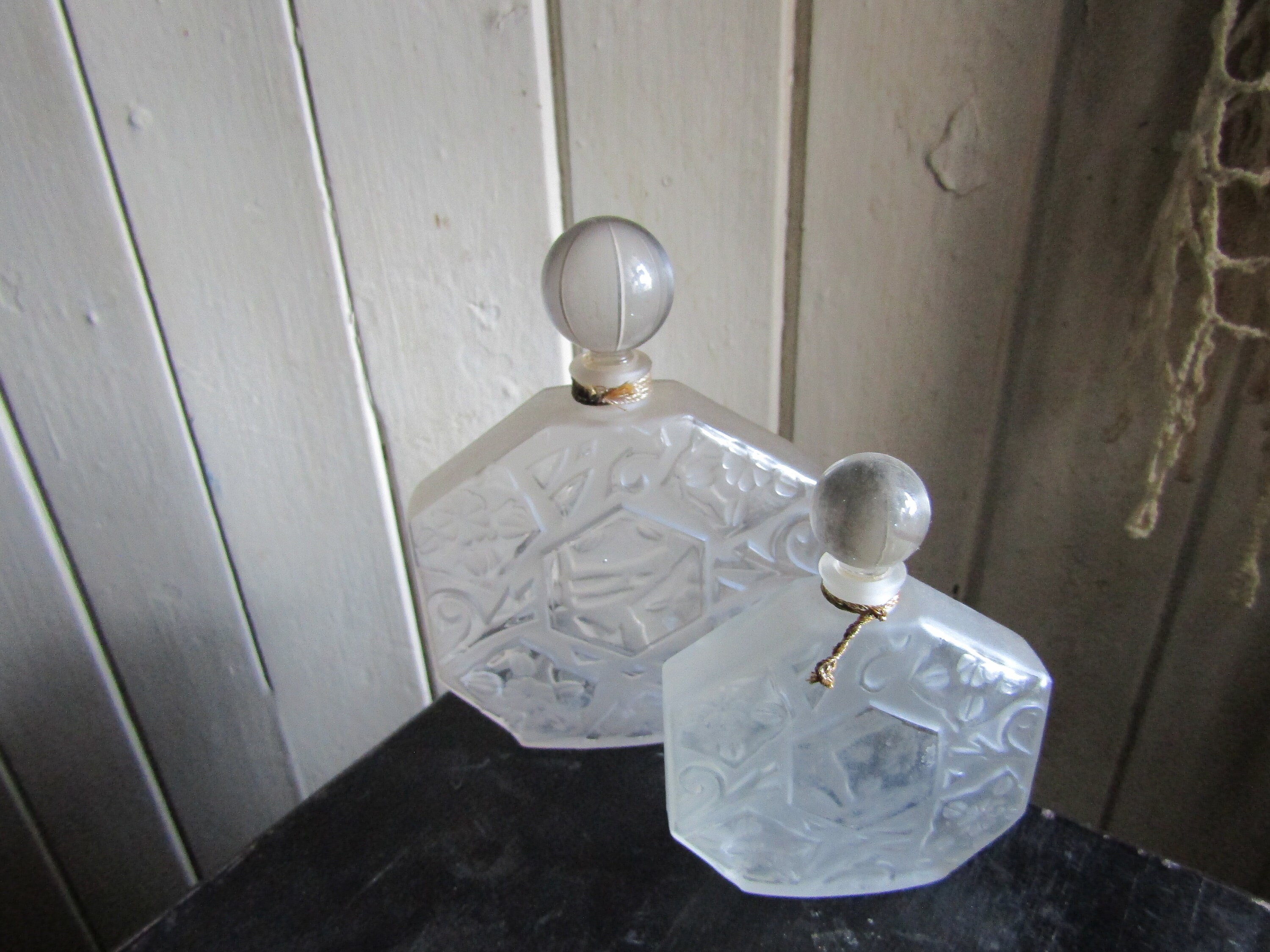 Antique Perfume Bottle Set - Etsy