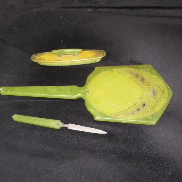 Bakelite Vanity Set - Etsy