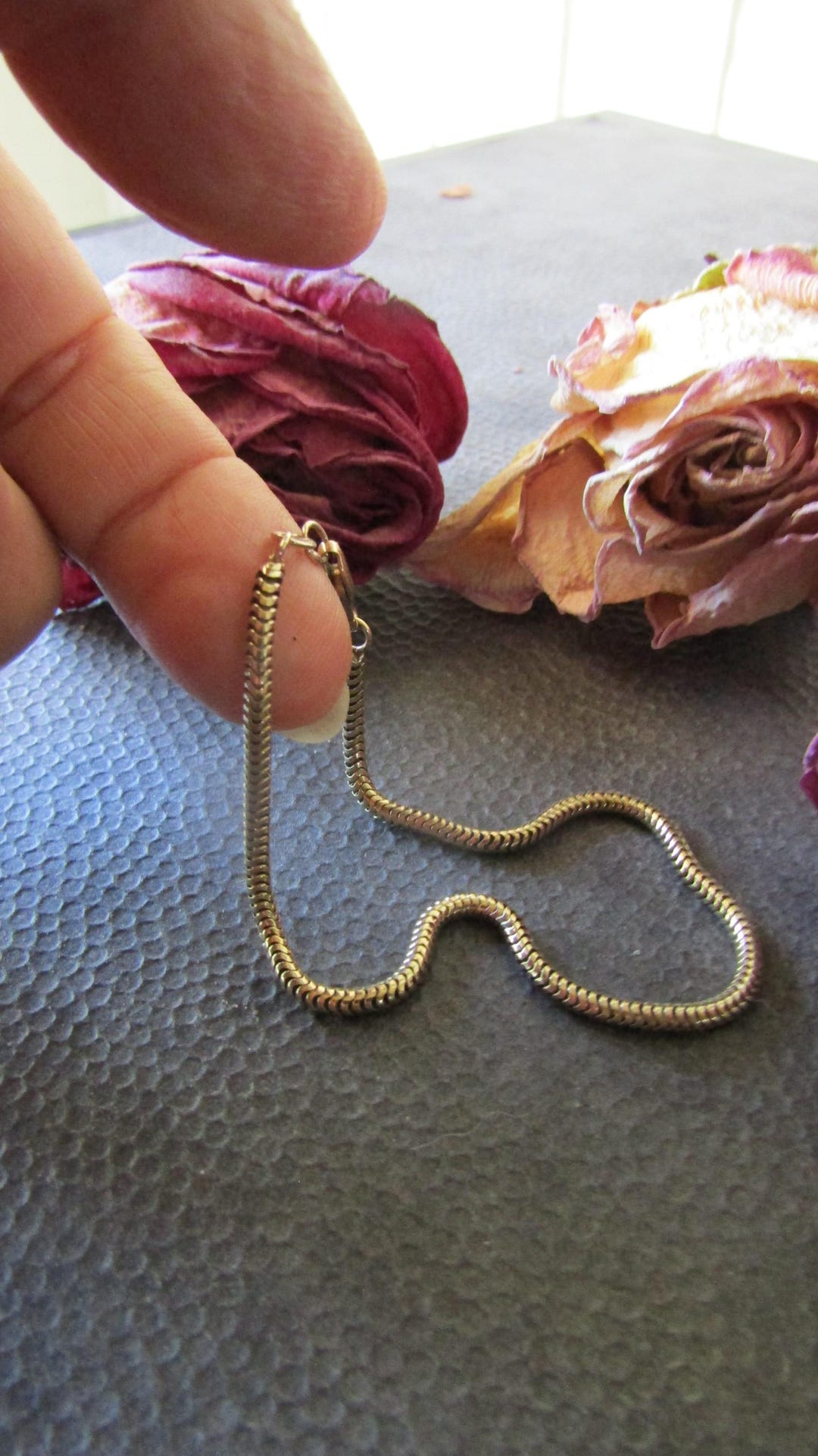 Gold Snake-link Bracelet, Estate Jewelry, Women's Gold Bracelet ...