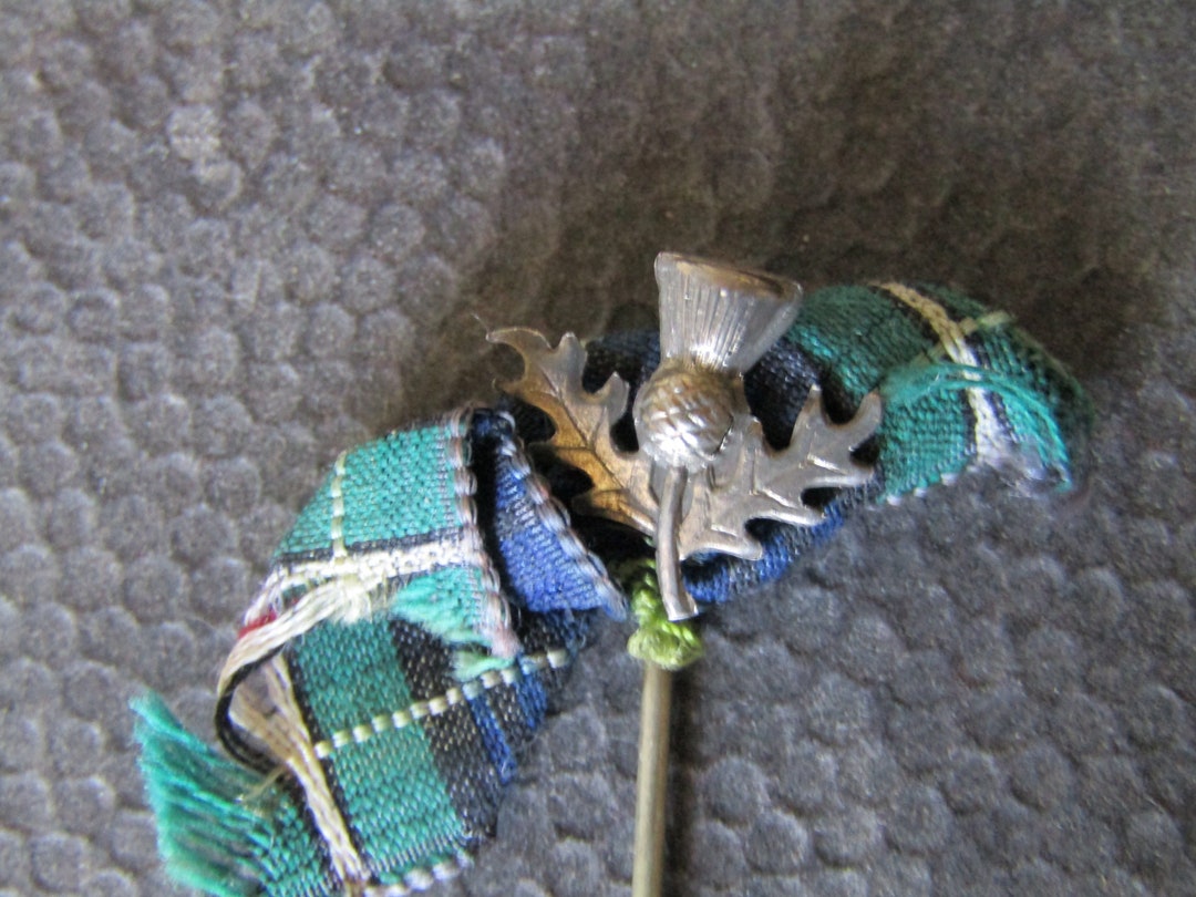 Scottish Thistle Stick Pin, Celtic Jewelry, Estate Jewelry, Men's ...