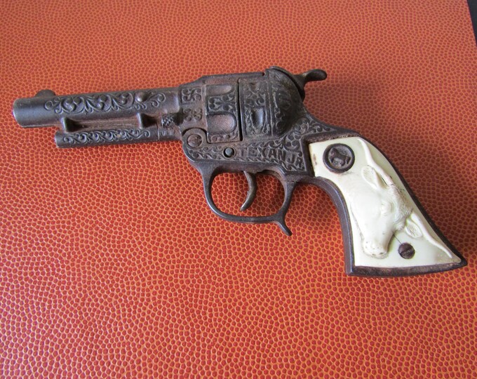 1950's Toy Cap Gun, Hubley Texan Jr. Toy Cap Gun, Antique Western Toy ...