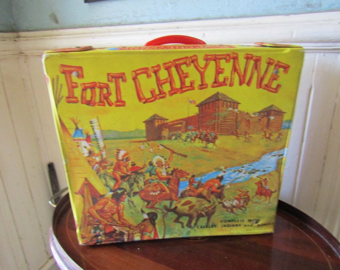 Fort Cheyenne Play Set, Ideal Cowboy Set, Cowboys and Indians Toys ...