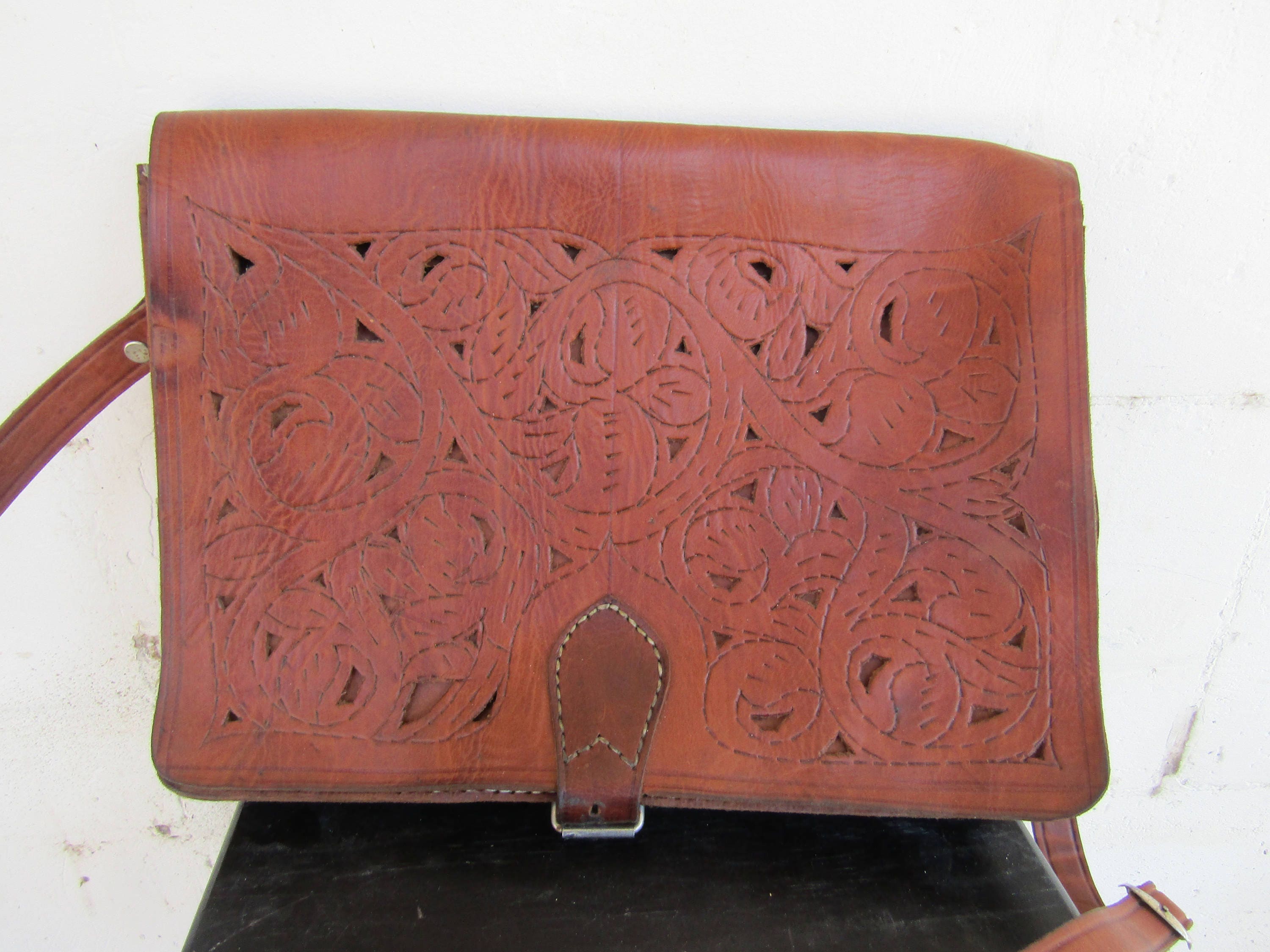 Leather Computer Bag - Etsy