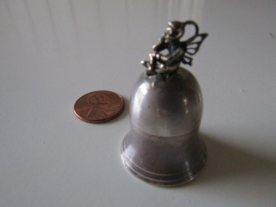 Sterling Elf Bell Pill Box - Etsy