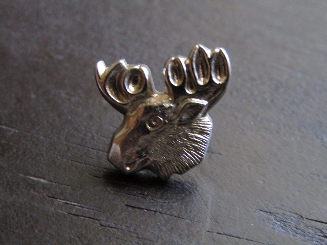 Moose Tie Tack, Wildlife Tie Tack, Wyoming Tie Tacl, Hunter's Tie Tack ...
