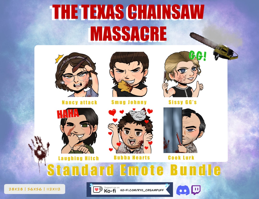 TCM Family Emote Bundle Texas Chainsaw Massacre Emote Twitch Emote ...