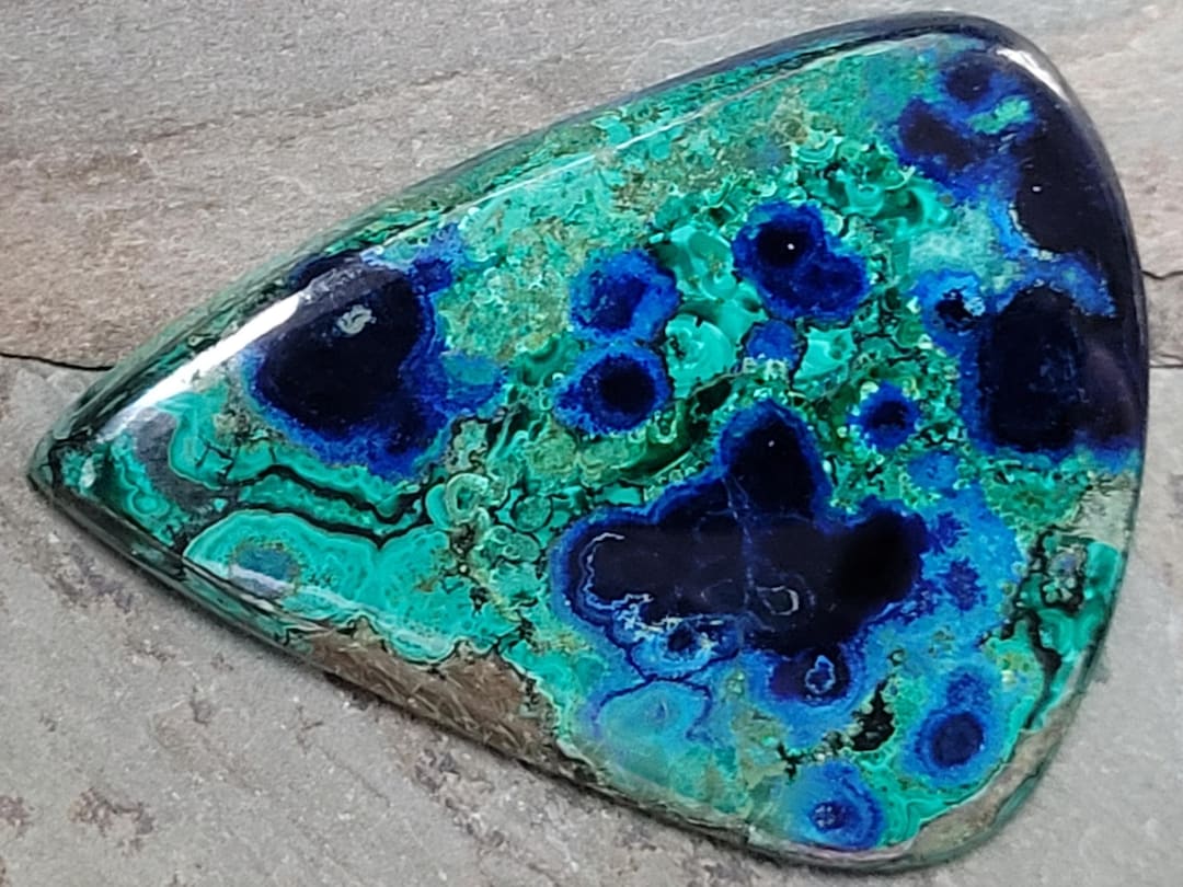 Azurmalachite, A Stone Formed From Azurite and Malachite, XL Smooth ...