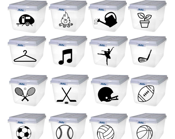 Custom Storage Bin Labels Custom Organizing Stickers - Etsy