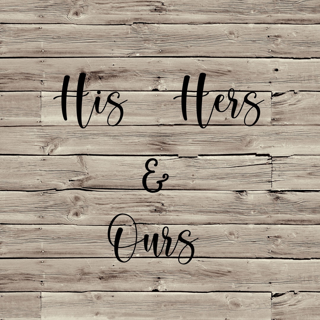 His and Hers Stickers Set - FREE SHIPPING in US. - His and Her Wedding ...