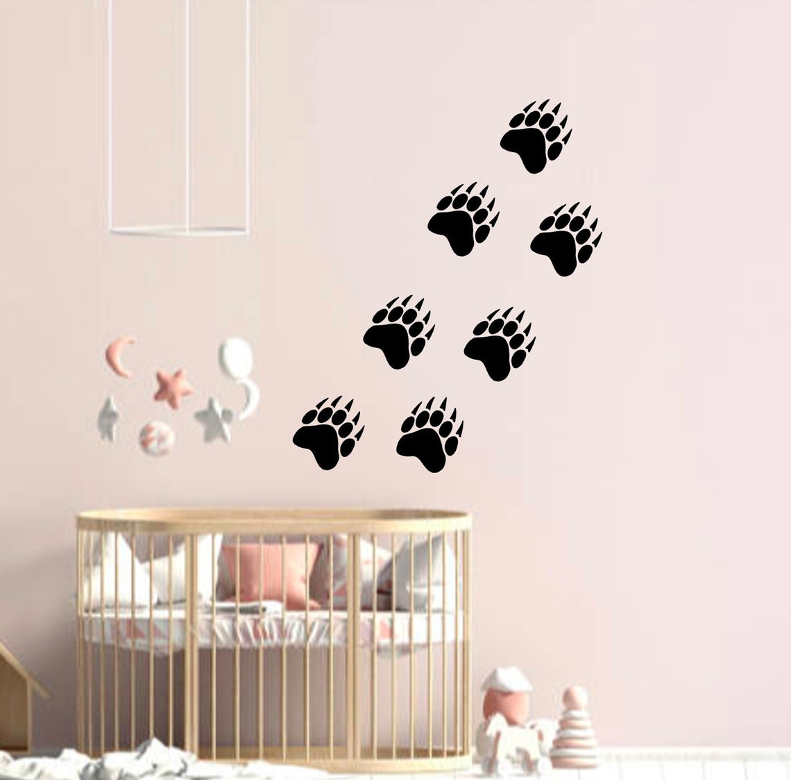 Bear Track Stickers 6 Stickers FREE SHIPPING in US Bear | Etsy