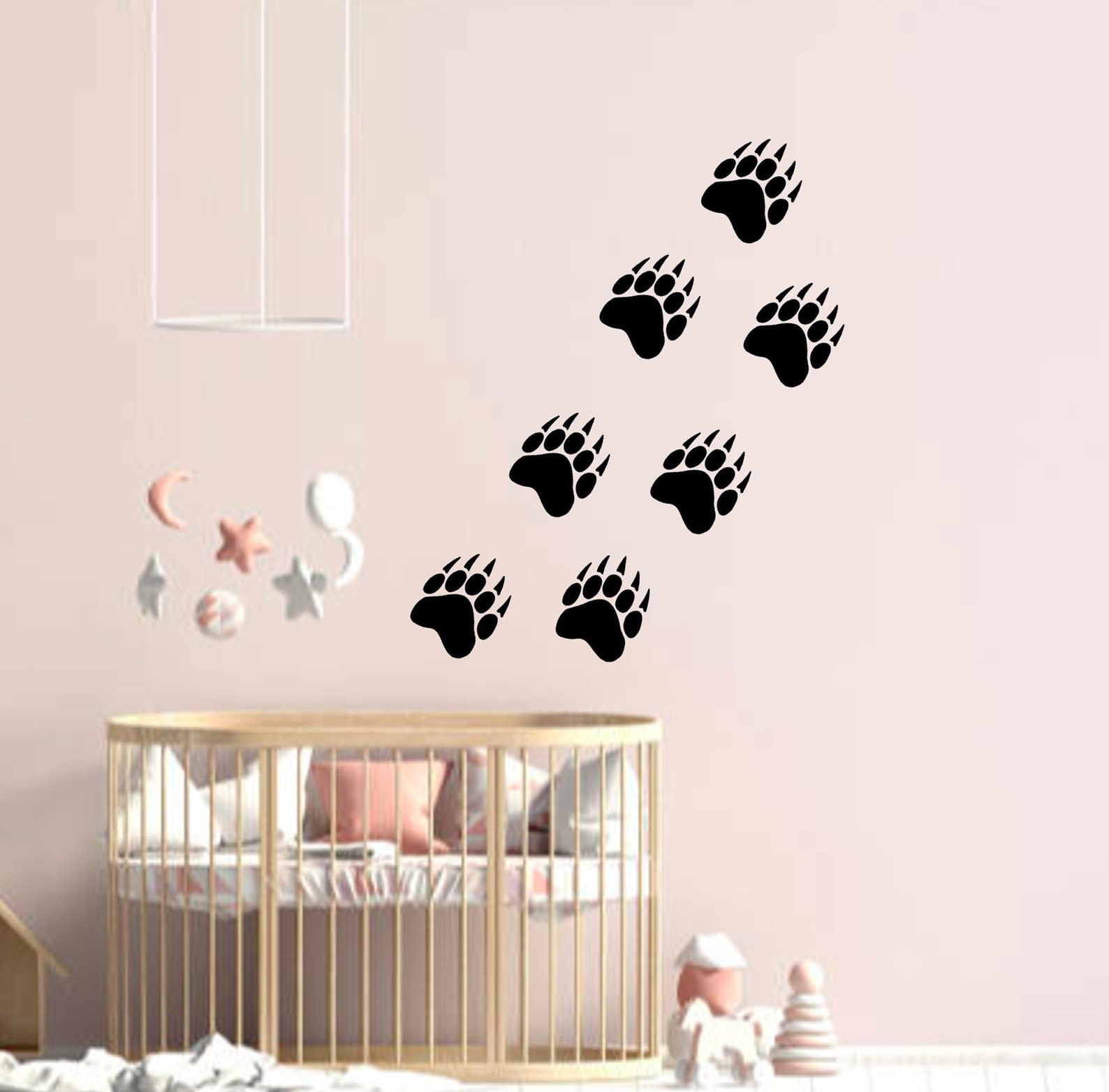 Bear Track Stickers 6 Stickers FREE SHIPPING in US Bear | Etsy