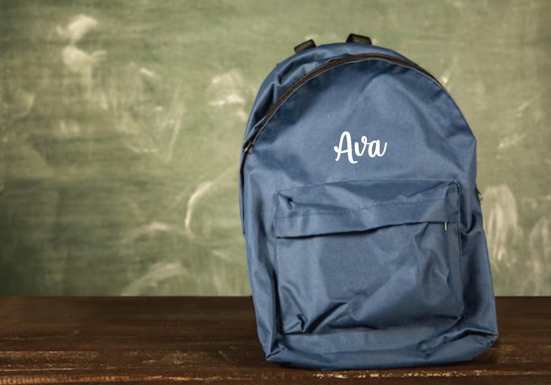 Custom Backpack Iron on Label - Personalized Backpack Label - Name ...